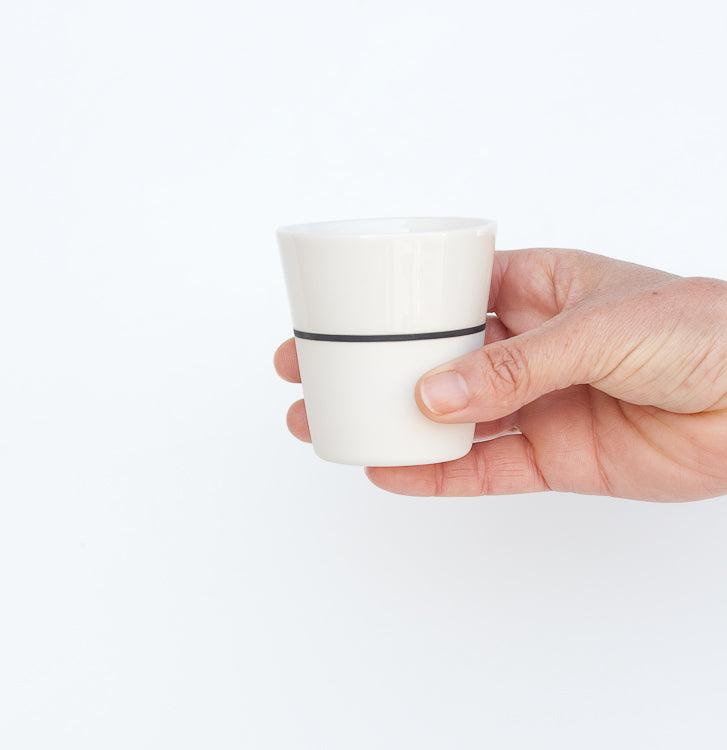 White Porcelain Small Coffee Beaker - 5 Colour Options– Sue Ure Maison