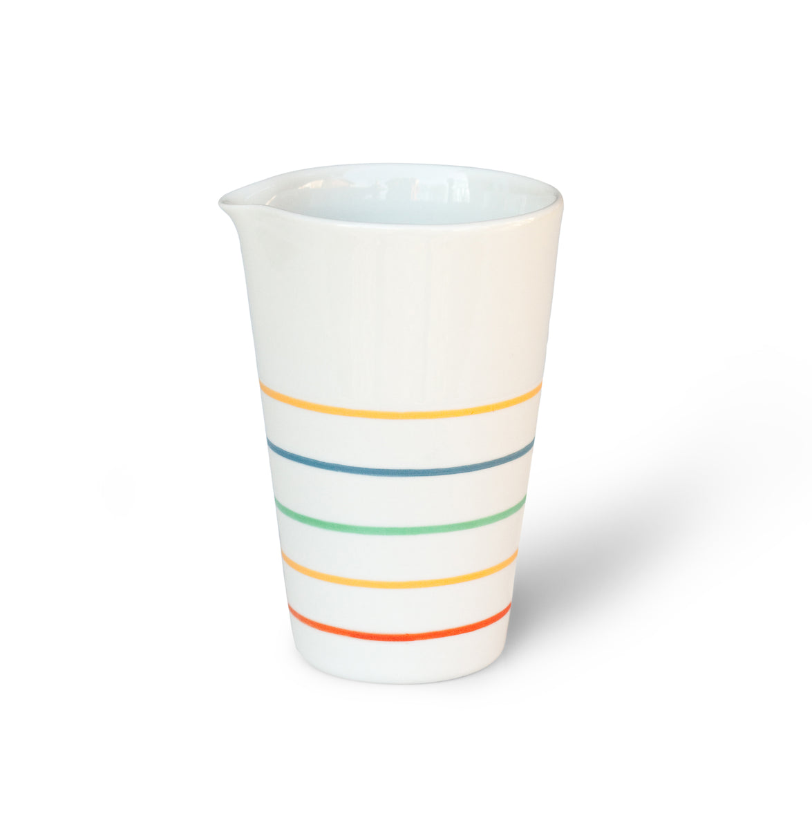 White porcelain handleless medium jug l Ambit Rainbow Collection– Sue ...